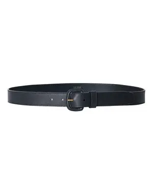 THE ROW Elsie Leather Belt - Black Ang