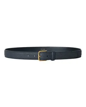 THE ROW Classic Leather Belt - Night Navy Ang