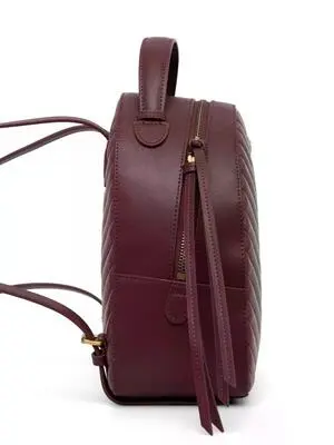 Pinko Love Chevron Backpack - Red