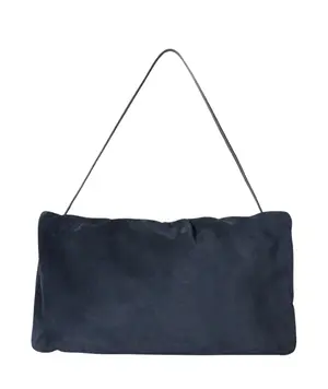 THE ROW Xl Bourse Suede Bag - Blue