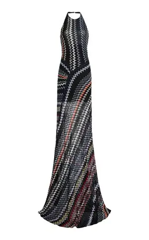 Missoni Knit Maxi Halter Dress - Multi