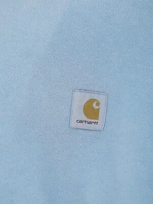 Carhartt Work In Progress Logo Cotton Sweatshirt - Blue