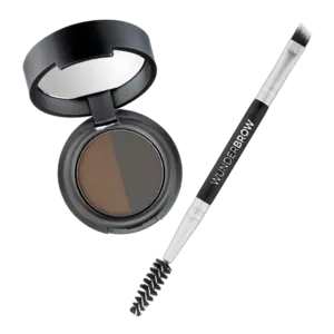 WUNDERBROW Soft Brow Define & Fill Powder Duo - Black/brown