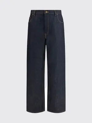 Thom Browne Cotton Denim Wide Leg Jeans