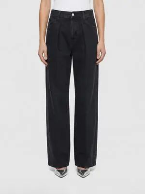 HAIKURE Wide Leg Denim Jeans - Black