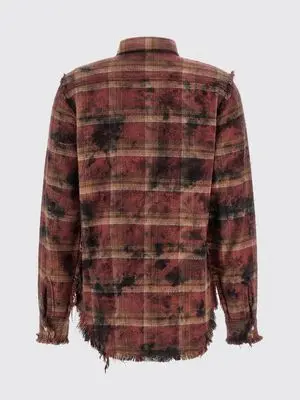R13 Check Print Cotton Shirt