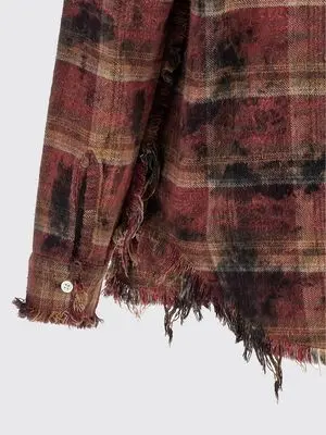 R13 Check Print Cotton Shirt