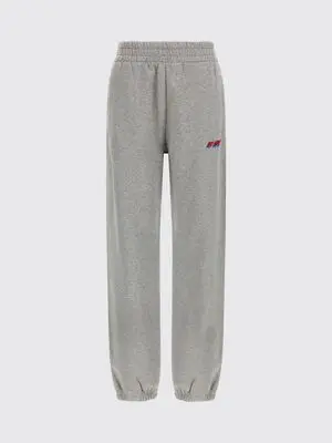 Off-White Cotton Jogging Pants - Grey
