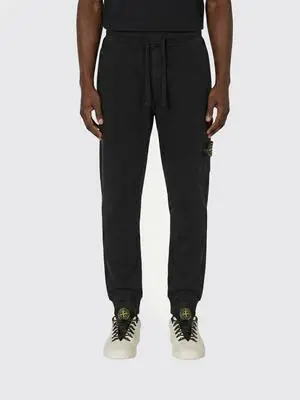 Stone Island Jogger Pants With Cargo Pocket - Black