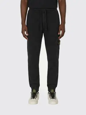 Stone Island Jogger Pants With Cargo Pocket - Black