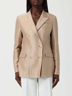 Tagliatore Double Breasted Blazer - Beige