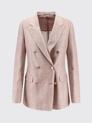Tagliatore Cotton Double-breasted Blazer - Pink