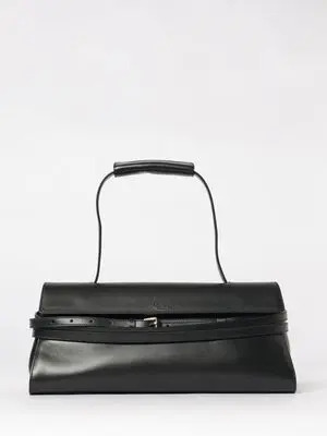 Moschino Tie Me Nappa Leather Shoulder Bag - Black
