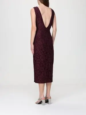 Pinko Sleeveless Midi Dress - Burgundy