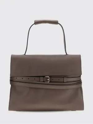 Moschino Tie Me Nappa Leather Shoulder Bag - Brown