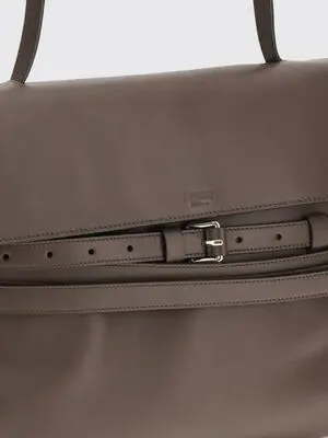 Moschino Tie Me Nappa Leather Shoulder Bag - Brown