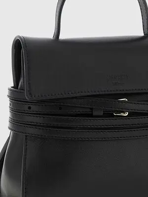 Moschino Tie Me Leather Mini Bag - Black