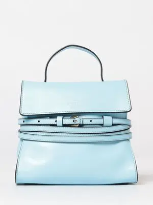 Moschino Tie Me Leather Mini Bag - Blue