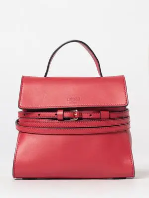 Moschino Tie Me Leather Mini Bag - Red