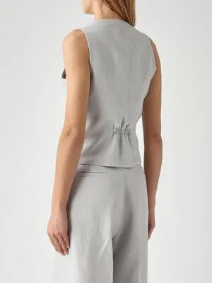Tagliatore Linen Single-breasted Vest