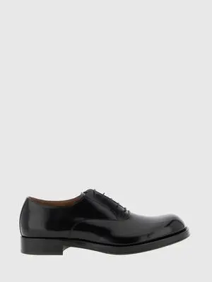 Dries Van Noten Brushed Calfskin Leather Derby Shoes - Black