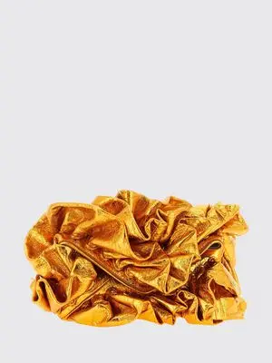 Dries Van Noten Draped Leather Clutch - Orange