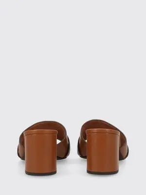 Tory Burch Leelee Leather Mules - Brown