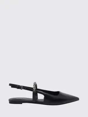 Michael Kors Slingback Flats With Embellished Detailing - Black