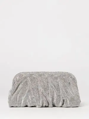 Benedetta Bruzziches Aluminum Clutch With Rhinestones - Silver