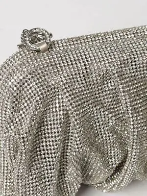 Benedetta Bruzziches Aluminum Clutch With Rhinestones