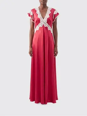 Alberta Ferretti Silk Lace Maxi Dress - Multicolor