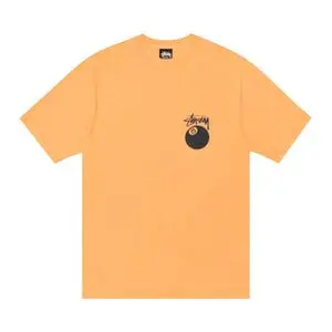StÜssy 8 Ball Pigment Dyed T-shirt - Orange