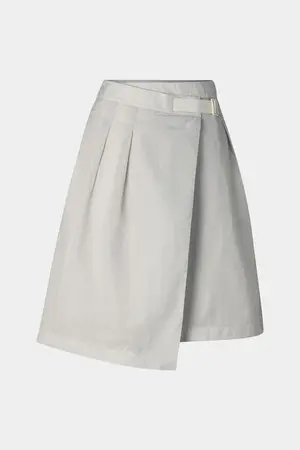 Bogner Tela Wrap Skirt - Light Gray