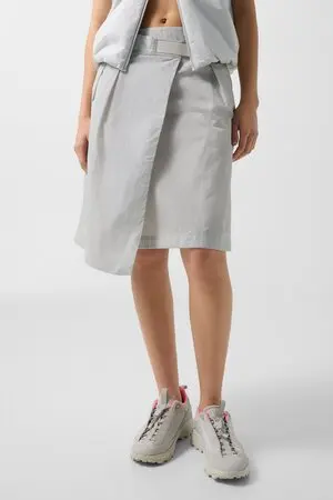 Bogner Tela Wrap Skirt - Light Gray