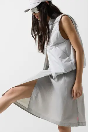 Bogner Tela Wrap Skirt - Light Gray