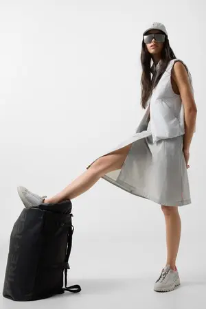 Bogner Tela Wrap Skirt - Light Gray