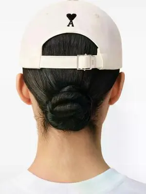 Ami Logo-embroidered Baseball Cap - Neutrals