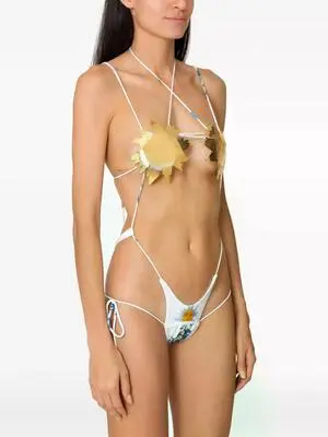 AMIR SLAMA Sun Graphic Two-piece Swimsuit