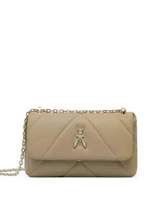 Patrizia Pepe Fly Padded Crossbody Bag - Neutrals