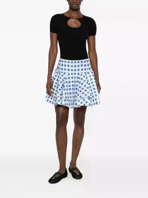 Sandro Cut-out Ribbed Knit T-shirt