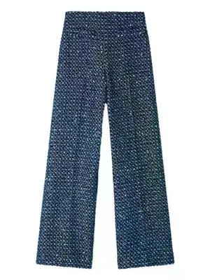 Sandro Sequin Wide-leg Trousers