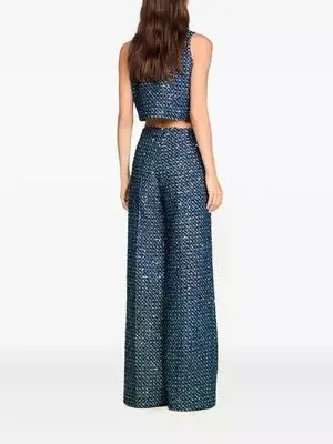 Sandro Sequin Wide-leg Trousers