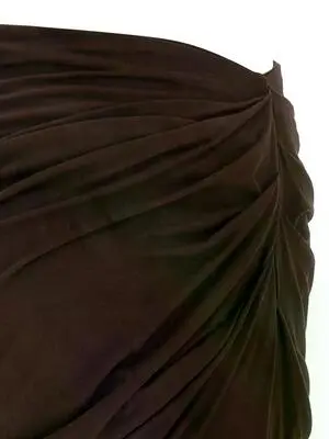 ENTIRE STUDIOS Drape Maxi Skirt - Brown