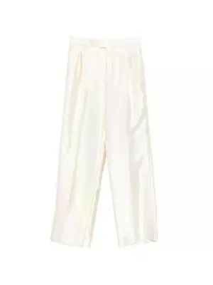 Sandro Satin Straight Leg Trousers