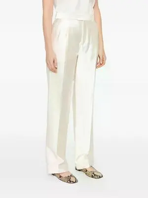 Sandro Satin Straight Leg Trousers