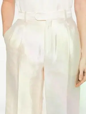 Sandro Satin Straight Leg Trousers