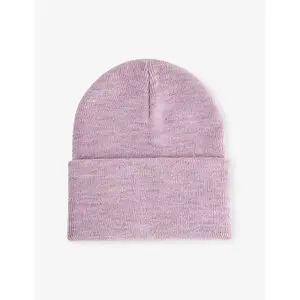 Carhartt Work In Progress Brand-patch Knitted Beanie - Gentle Purple Heather