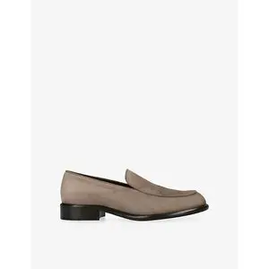 Khaite Miles Suede Loafers - Grey