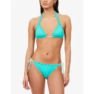 Heidi Klein Rhodes Reversible Triangle Bikini Top