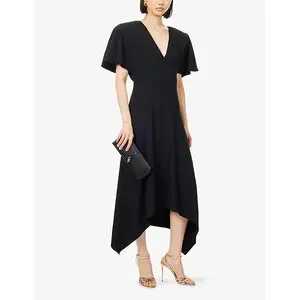 Stella McCartney Relaxed-fit V-neck Woven Midi Dress